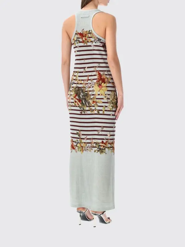 JEAN PAUL GAULTIER Printed Cotton Long Dress