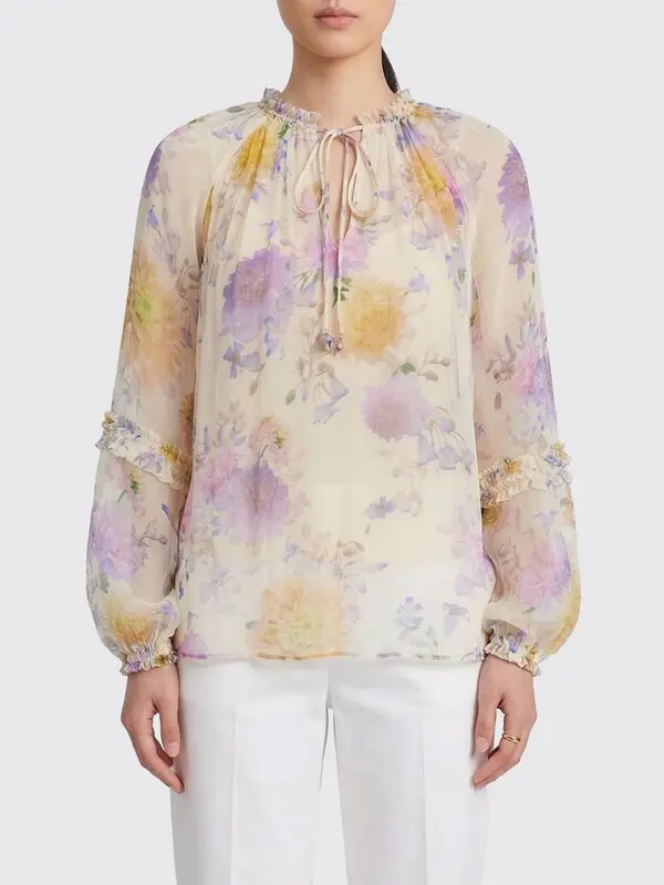 Zimmermann Floral Print Viscose Blouse