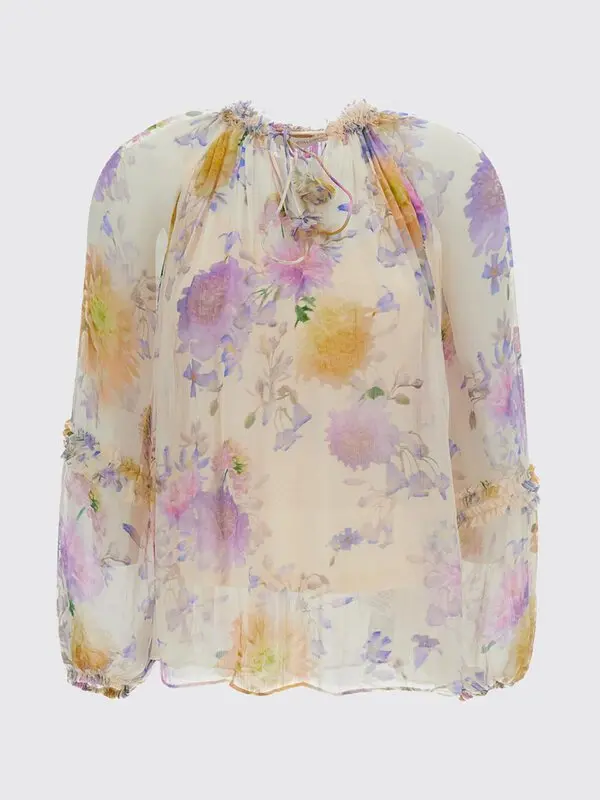 Zimmermann Floral Print Viscose Blouse