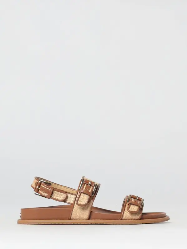 Michael Kors Nia Raffia Sandals - Brown