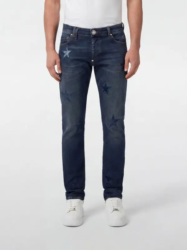 Philipp Plein Skinny Jeans With Star Print
