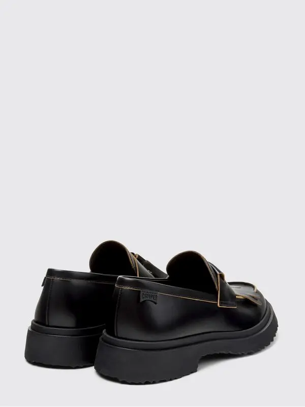 Camper Leather Loafers With Fringes And Tassels
