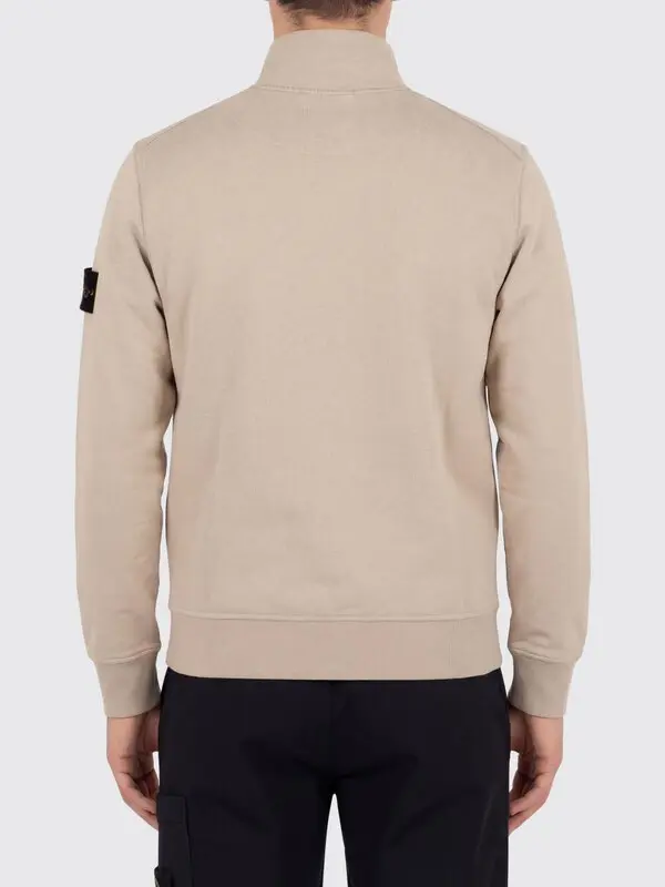Stone Island Cotton Zip-up Sweatshirt