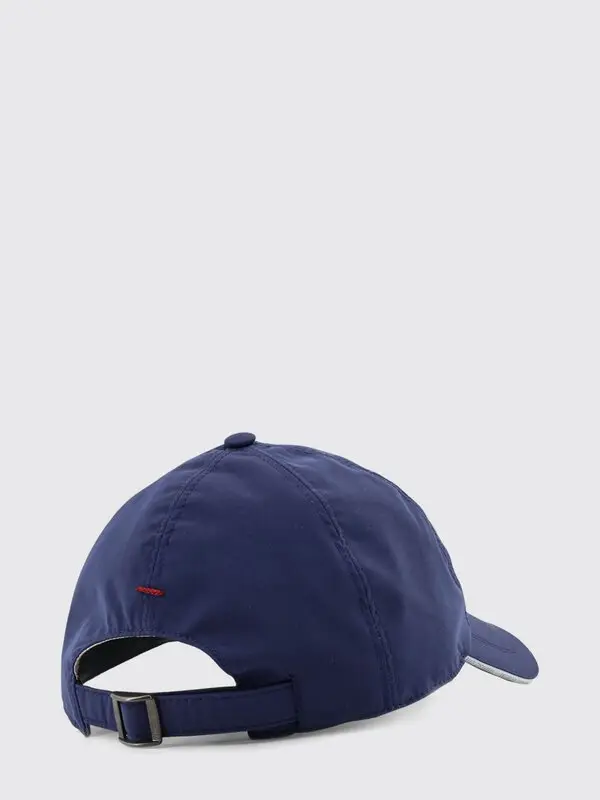 Brunello Cucinelli Nylon Hat With Embroidered Logo - Blue