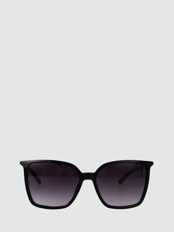 Calvin Klein Acetate Cat Eye Sunglasses With Lettering Logo