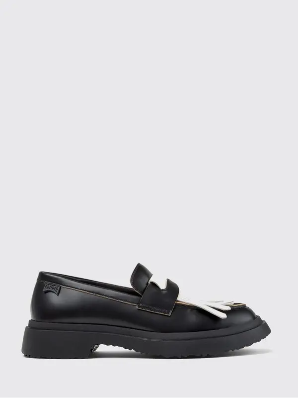 Camper Leather Loafers With Fringes And Tassels