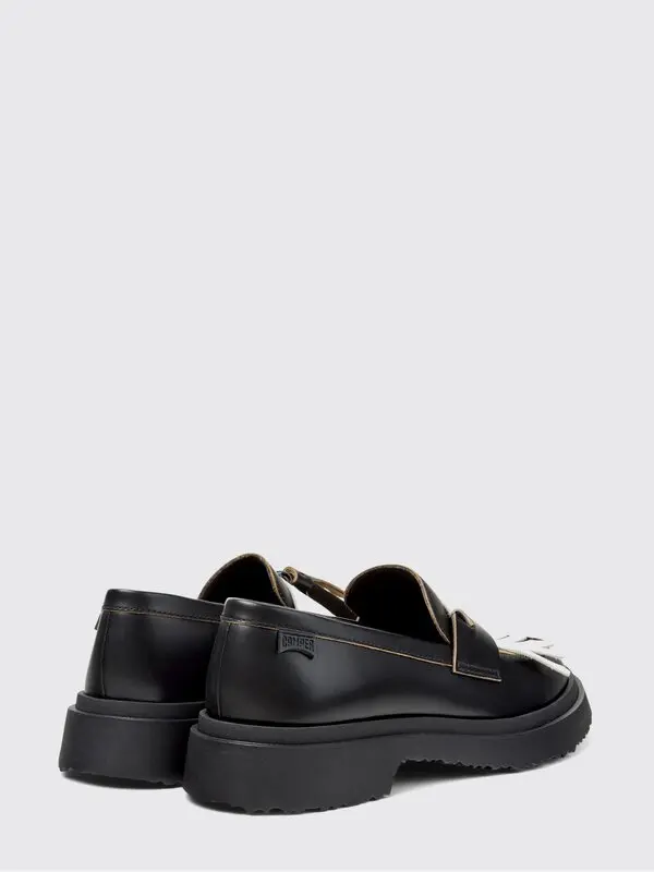 Camper Leather Loafers With Fringes And Tassels