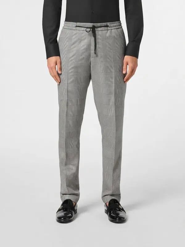 Philipp Plein Printed Slim Fit Drawstring Trousers