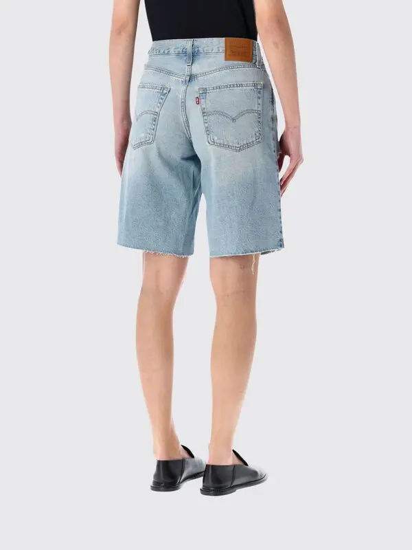 LEVI'S Cotton Denim Knee Length Shorts