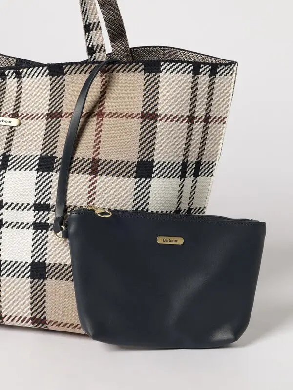 Barbour Layla Check Print Polyester Bag