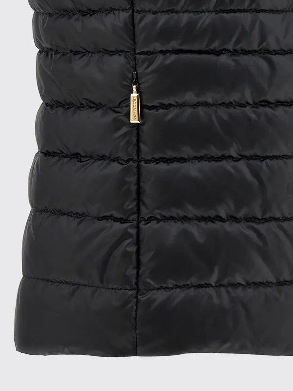 MOORER Padded And Quilted Zip Vest - Black