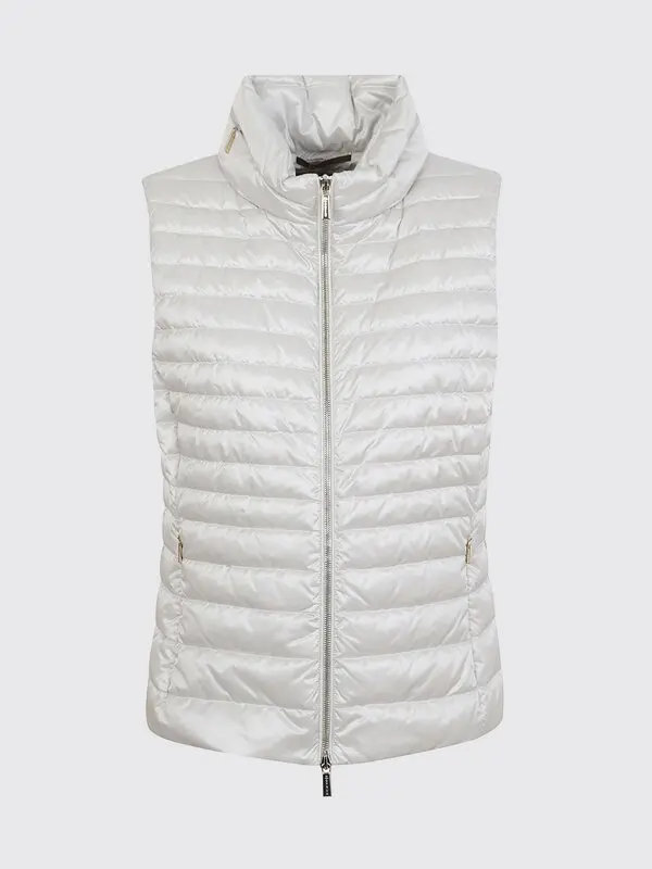 MOORER Padded Quilted Vest - Grey