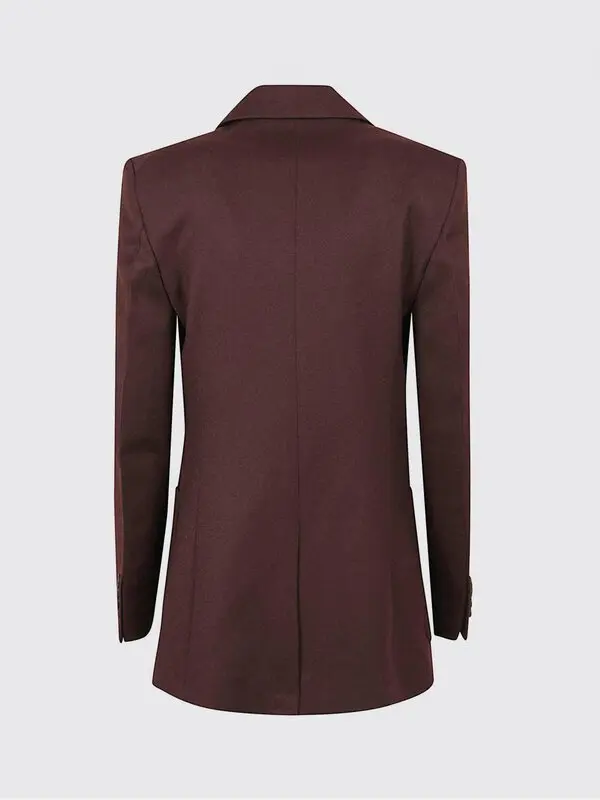 Victoria Beckham Single-breasted 100% Wool Blazer With Lapel Collar