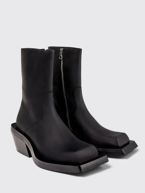 Camper Ankle Boots With Zip Closure