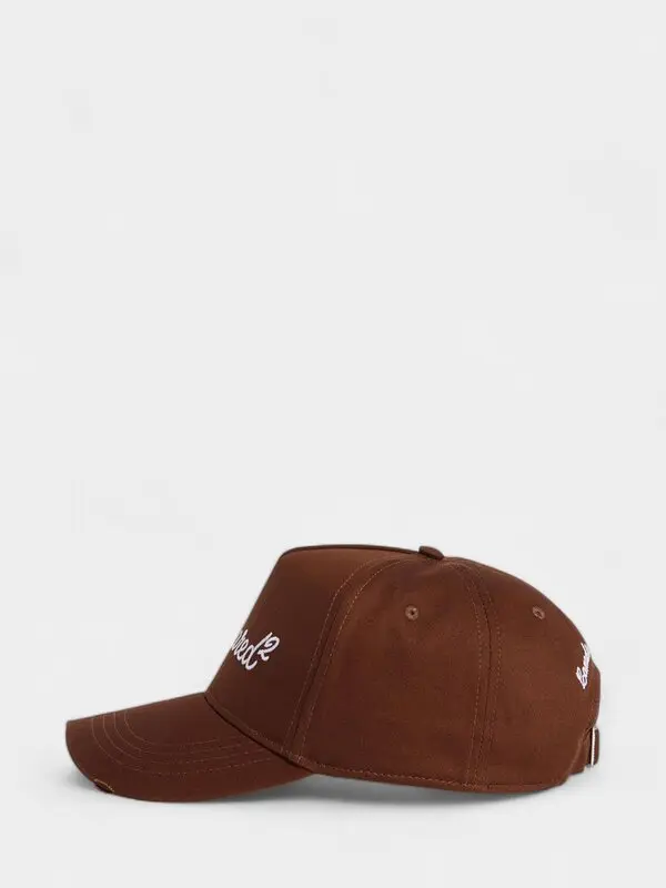 Dsquared2 Embroidered Baseball Cap - Brown