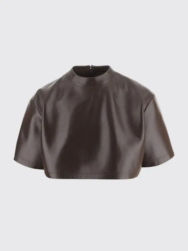 Balenciaga Leather Cropped Top