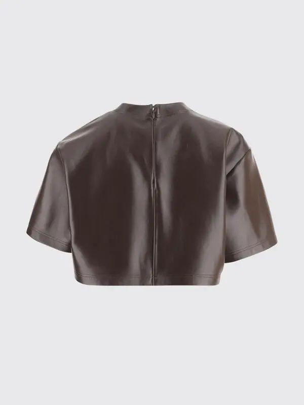 Balenciaga Leather Cropped Top