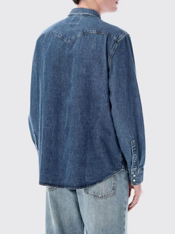 LEVI'S Barstow Long-sleeved Cotton Shirt - Blue