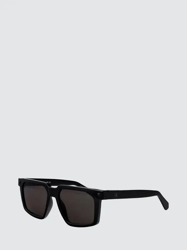 Calvin Klein Rectangular Aviator Acetate Sunglasses