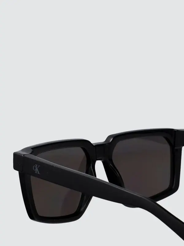 Calvin Klein Rectangular Aviator Acetate Sunglasses