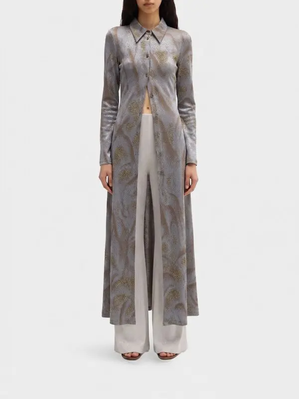 MARGHERITA MACCAPANI Andre Printed Viscose Chemisier Dress