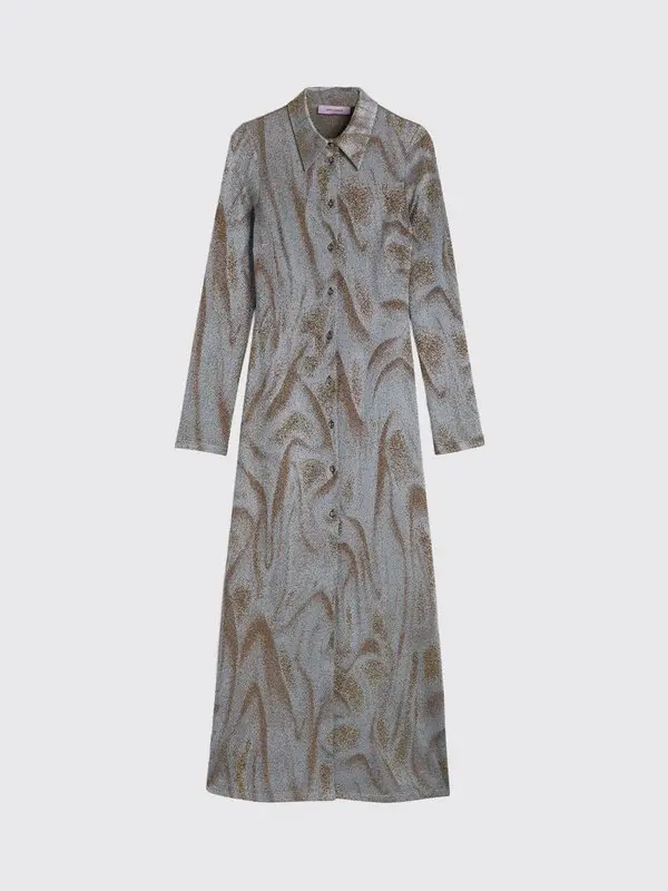 MARGHERITA MACCAPANI Andre Printed Viscose Chemisier Dress