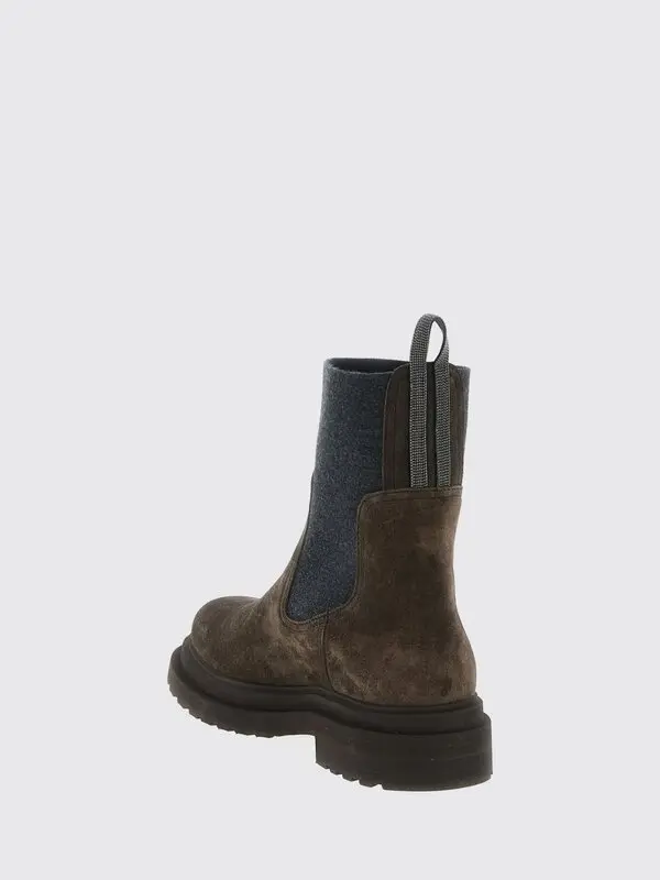 Brunello Cucinelli Suede Chelsea Boots