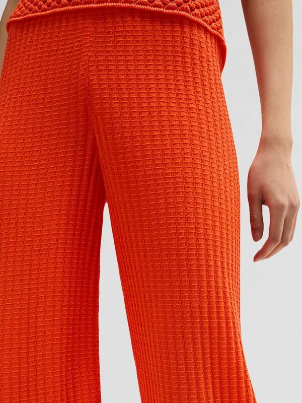 MARGHERITA MACCAPANI Palazzo Cotton Trousers - Orange