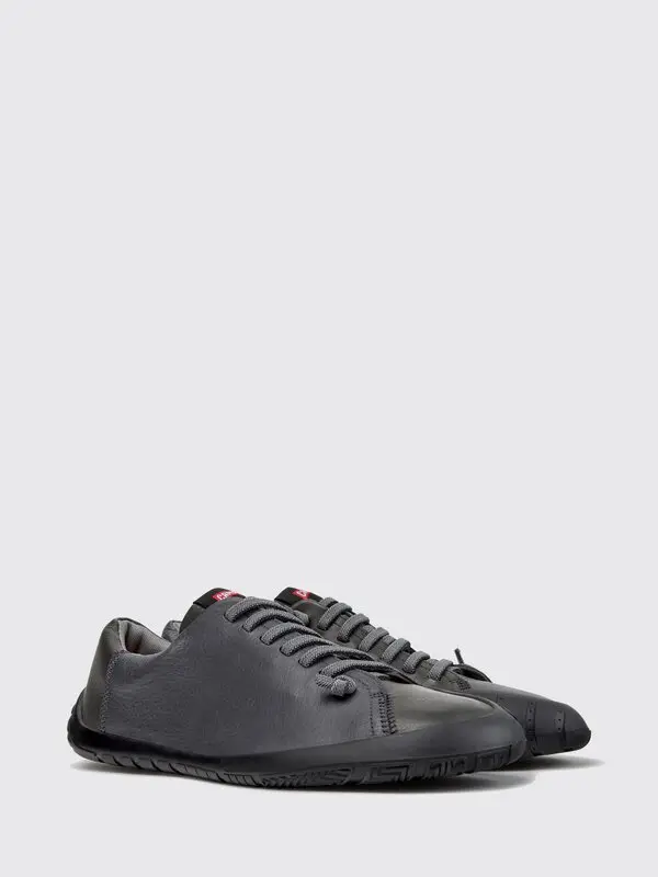 Camper Bi Twins Smooth Leather Slip-on Sneakers With Elastic Laces