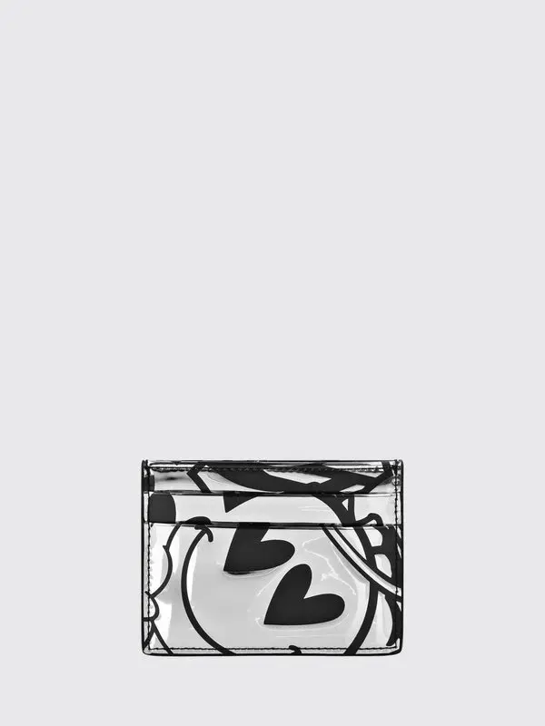 Philipp Plein Smile Calf Leather Card Holder