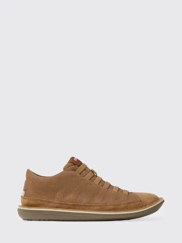 Camper Beetle Recycled Cotton And Suede Ankle Boots - Brown