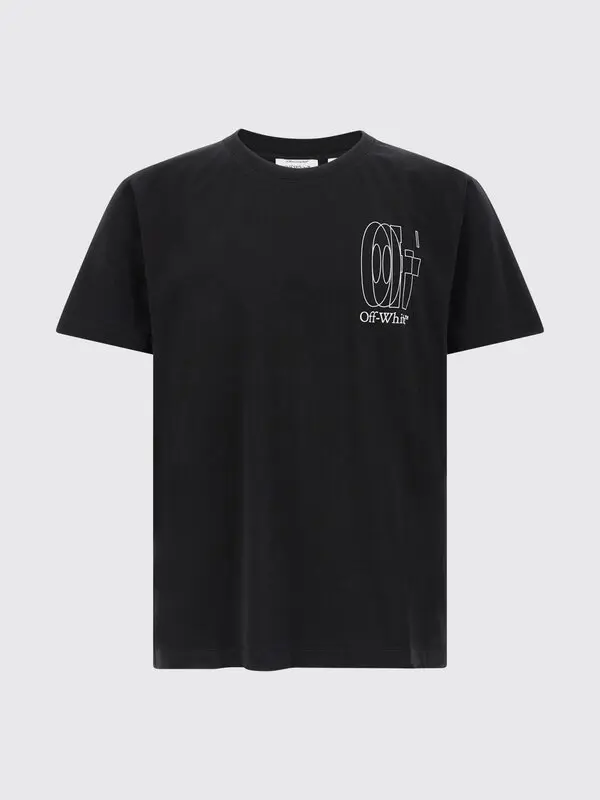 Off-White Cotton Arrow T-shirt - Black