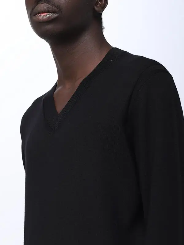 PAOLO PECORA V-neck Jumper - Black