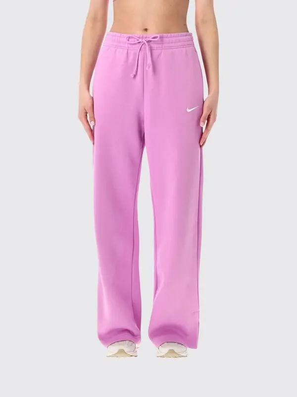 Nike Phoenix Fleece Cotton Blend Trousers - Fuchsia