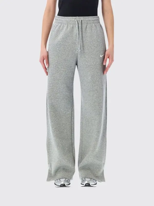Nike Phoenix Fleece Cotton Blend Trousers - Grey