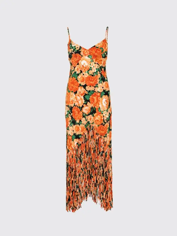 Pinko Floral Print Sheath Midi Dress