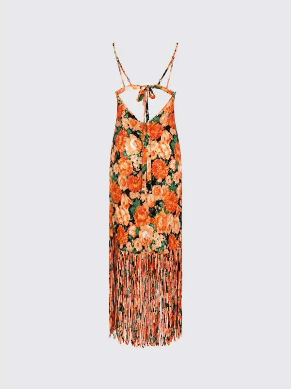 Pinko Floral Print Sheath Midi Dress