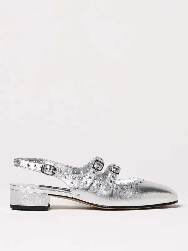 CAREL Embellished Slingback Shoes - Silver