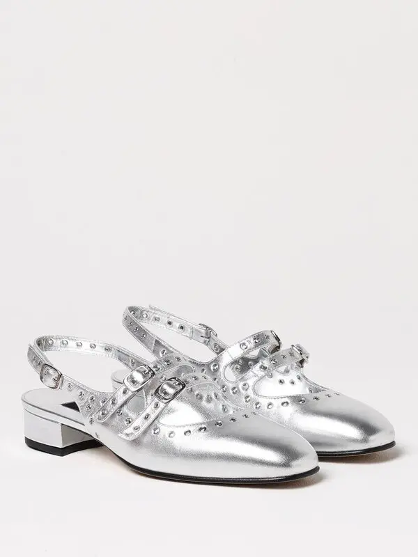 CAREL Embellished Slingback Shoes - Silver