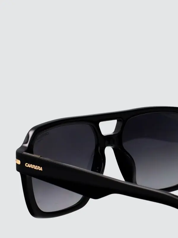Carrera Eyewear Rectangular Acetate Aviator Sunglasses With Double Bridge - Black