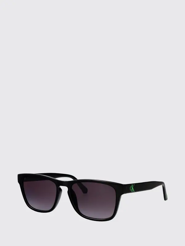 Calvin Klein Aviator Sunglasses In Acetate With Ed Lenses - Black