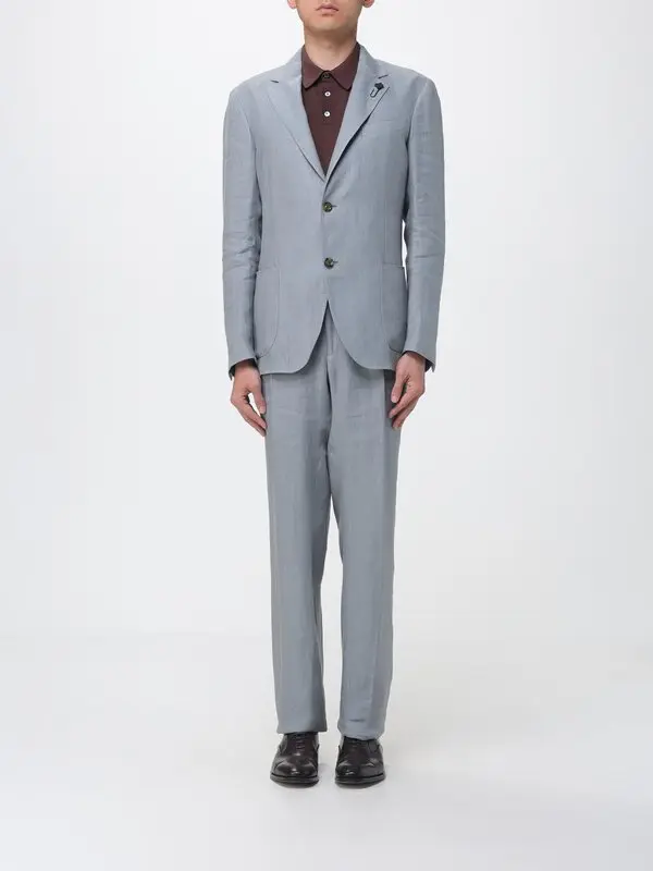 LARDINI Single Breasted Linen Dress