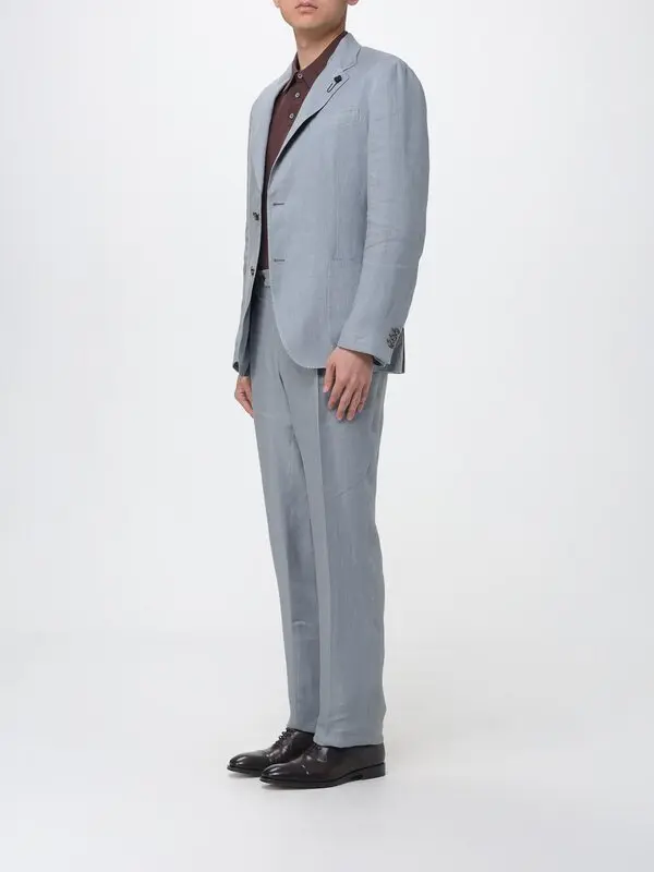 LARDINI Single Breasted Linen Dress