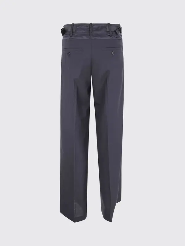 Sacai Wide Leg Trousers - Black