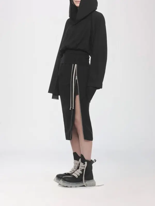 Rick Owens Crop Cotton Sweatshirt