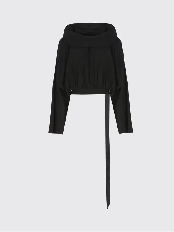 Rick Owens Crop Cotton Sweatshirt