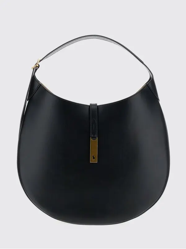 Polo Ralph Lauren Leather Hobo Bag - Black