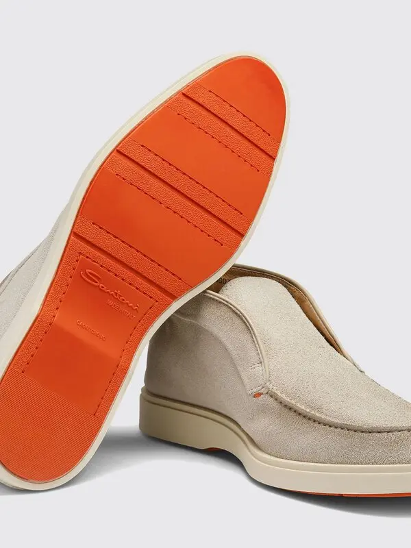 Santoni Suede Boots - Natural