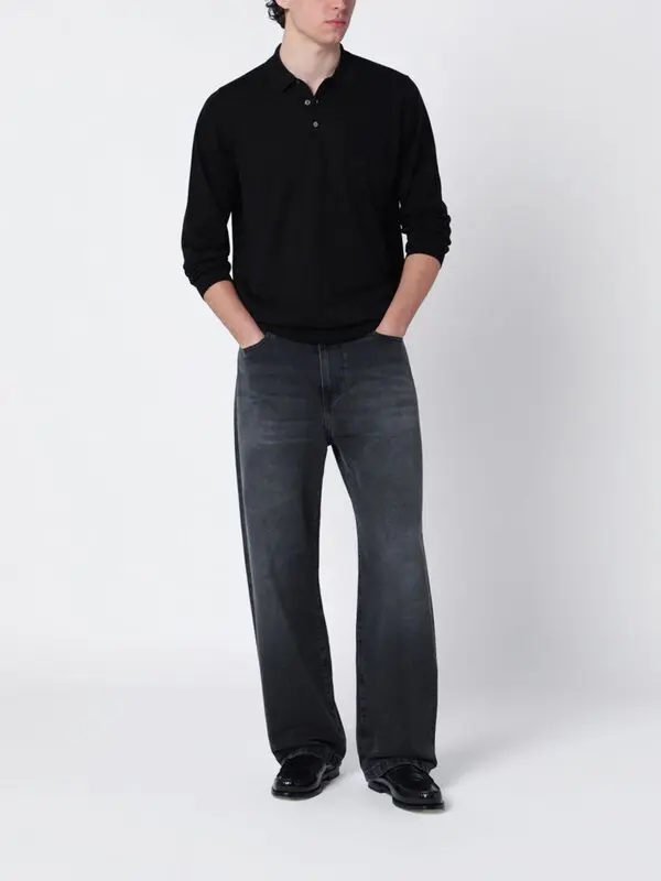 DRUMOHR Cotton Knit Polo Shirt