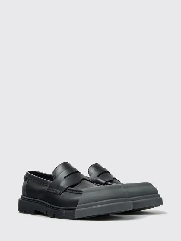 Camper Bi Junction Calf Leather Loafers With Notched Sole